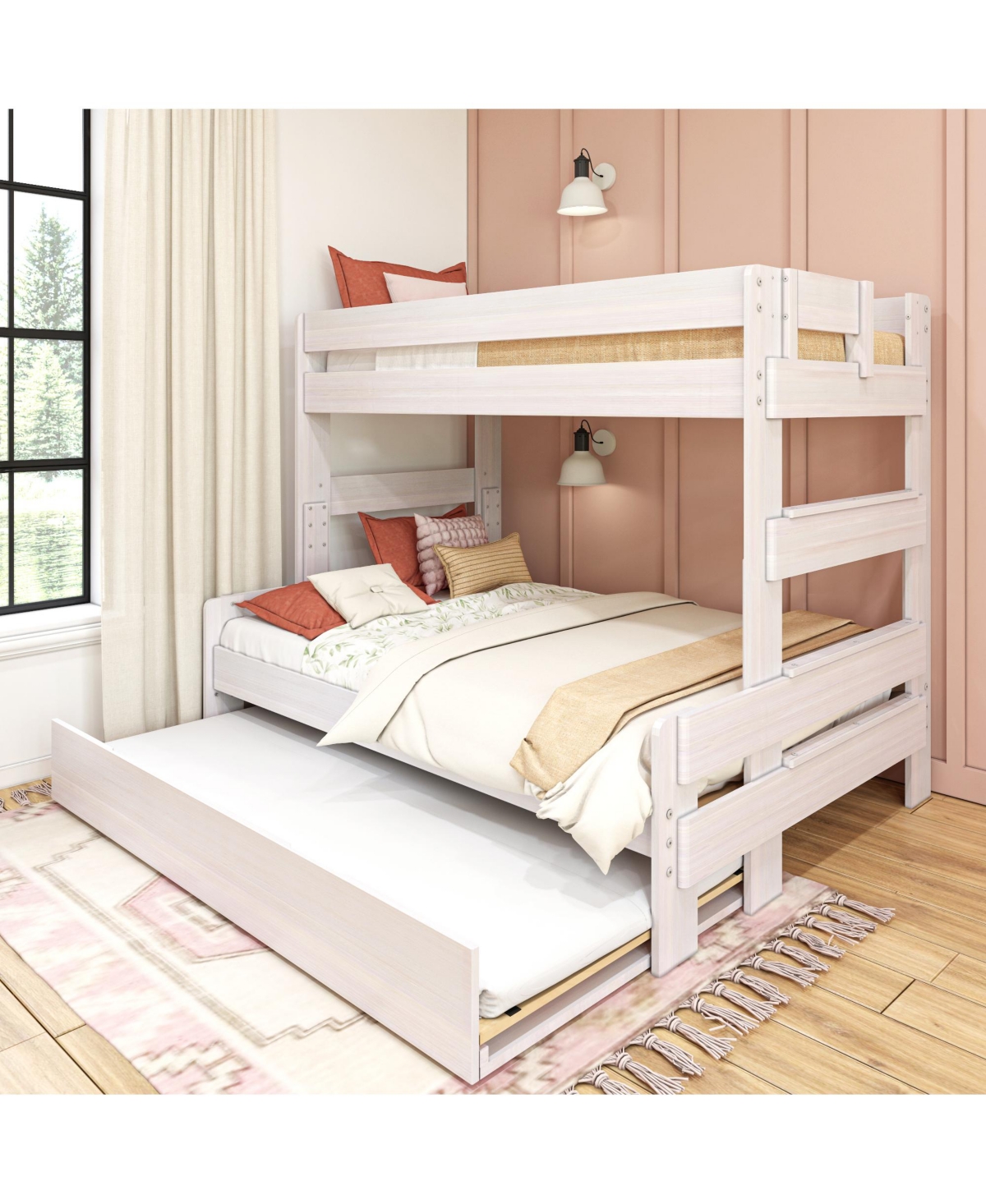 Click here for Max & Lily Farmhouse Twin over Full Bunk Bed with... prices
