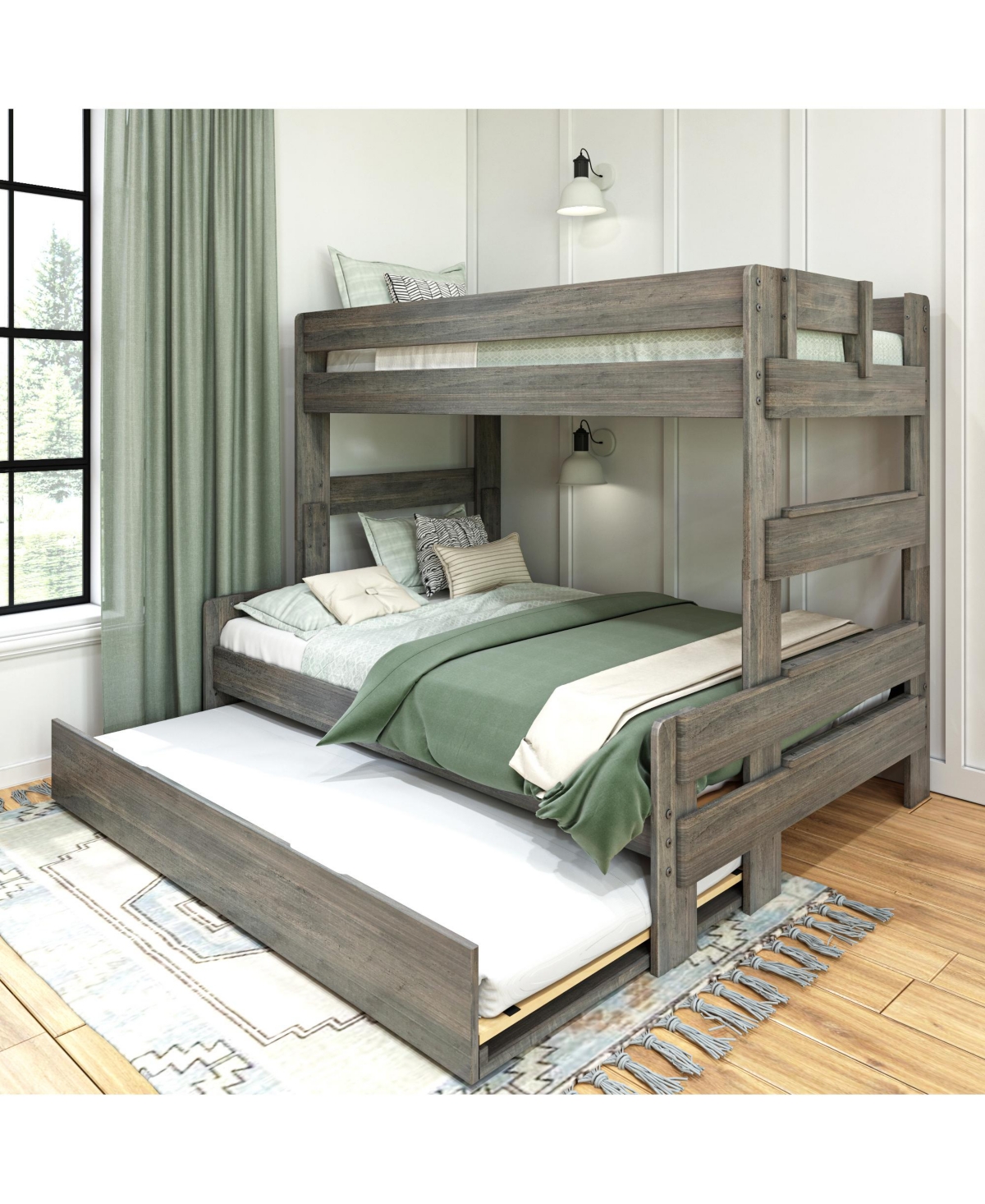 Click here for Max & Lily Farmhouse Twin over Full Bunk Bed with... prices