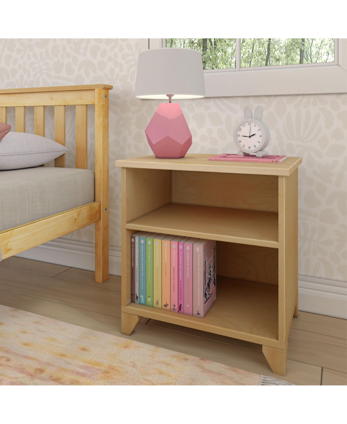 Click here for Max and Lily Classic Wood Nightstand with Shelves... prices