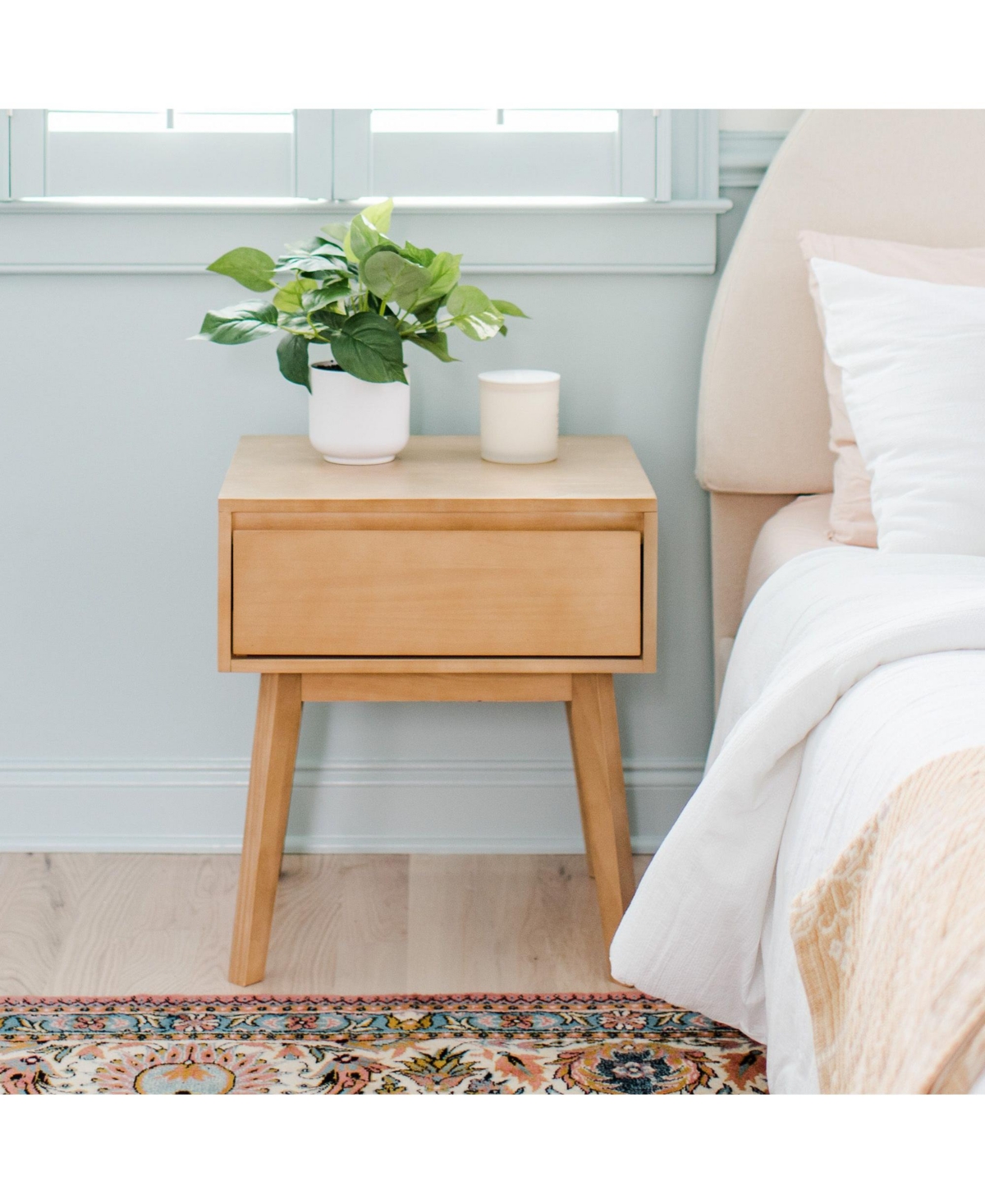 Click here for Max and Lily Scandinavian Nightstand with 1 Drawer... prices