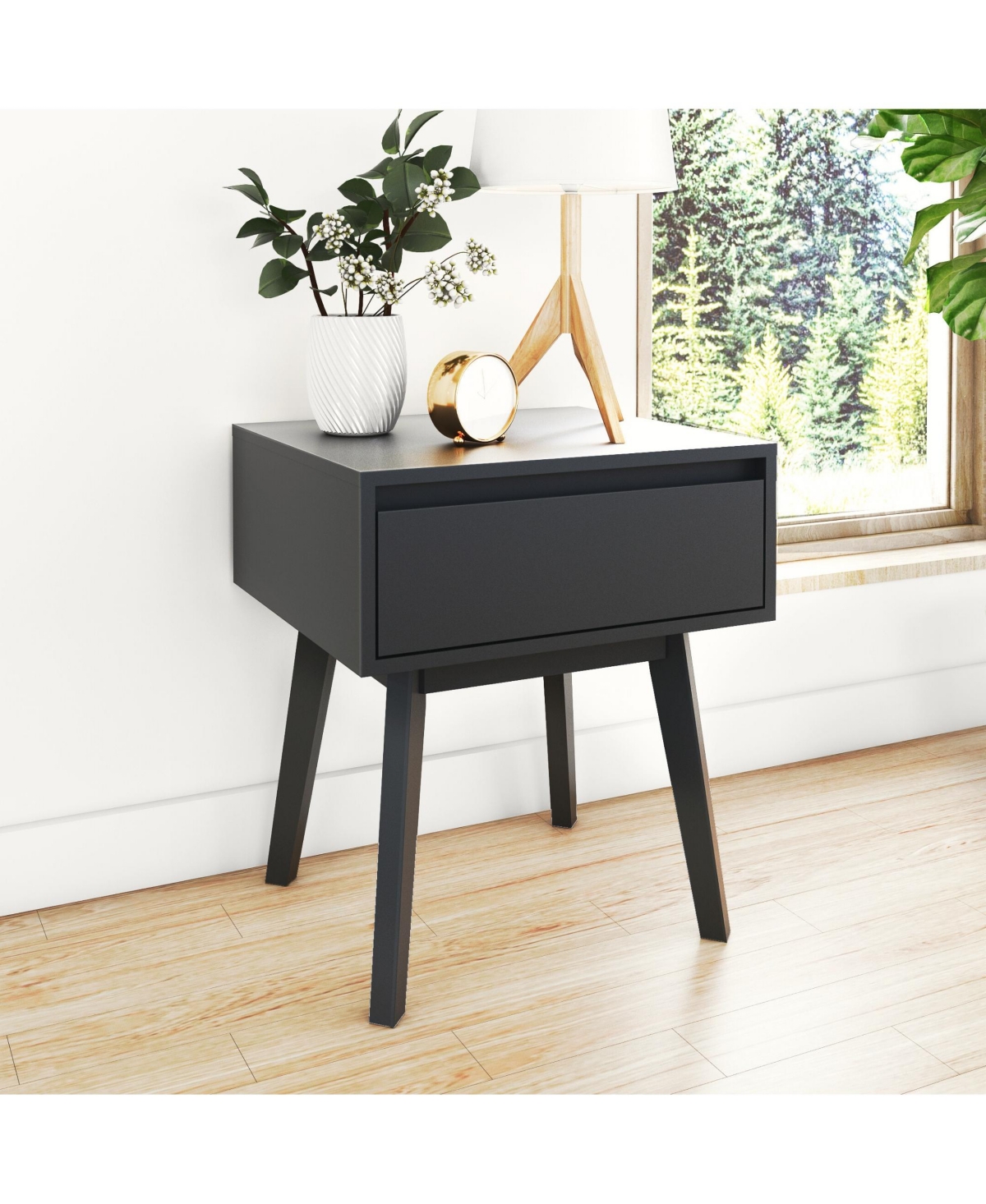 Click here for Max and Lily Scandinavian Nightstand with 1 Drawer... prices
