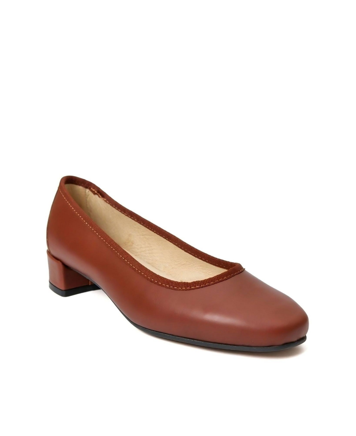 Click here for Menina Step Womens Isa Leather Ballet Flat - Tan prices