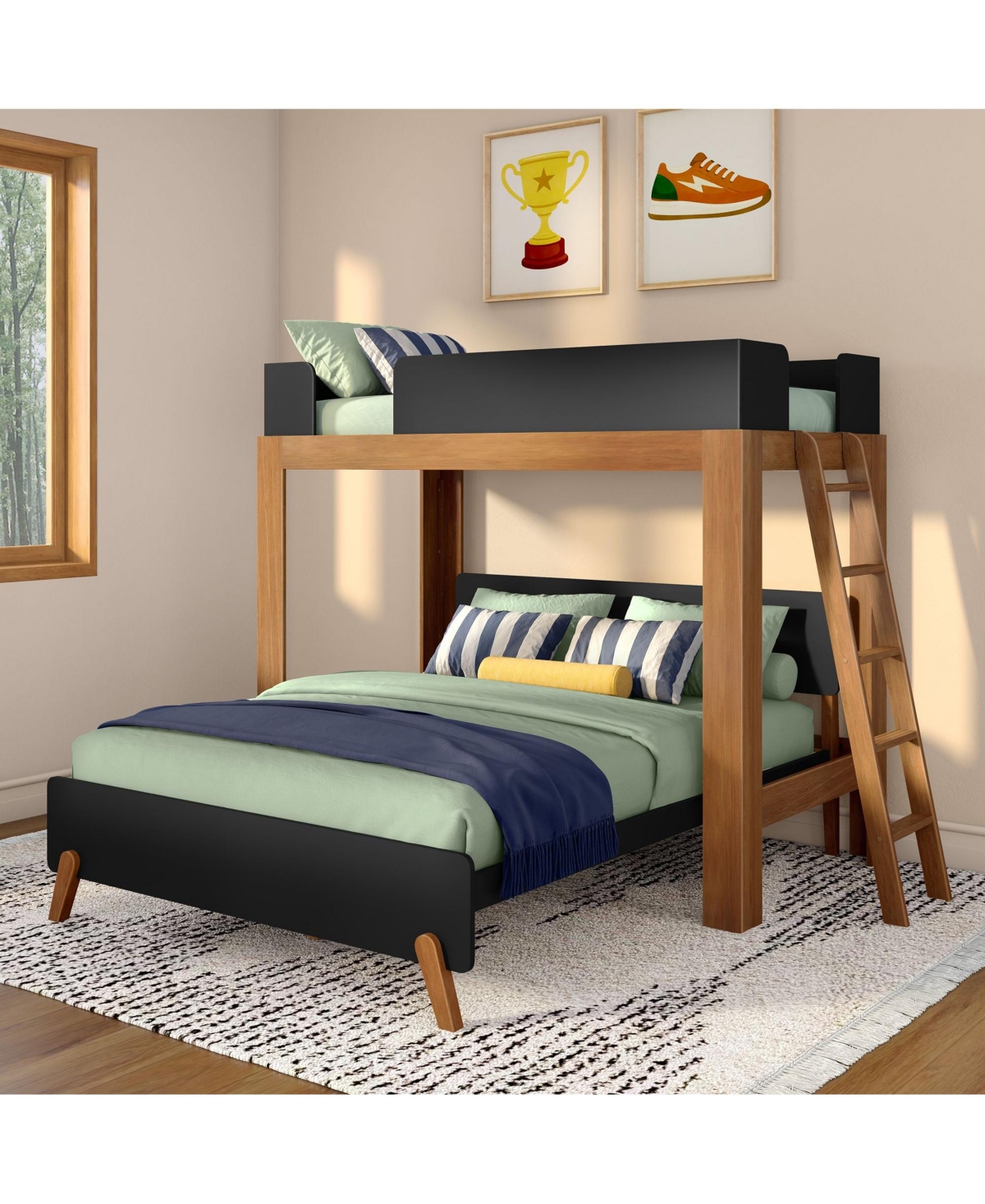 Click here for Max & Lily Mid-Century Modern L-Shaped Twin Over Q... prices
