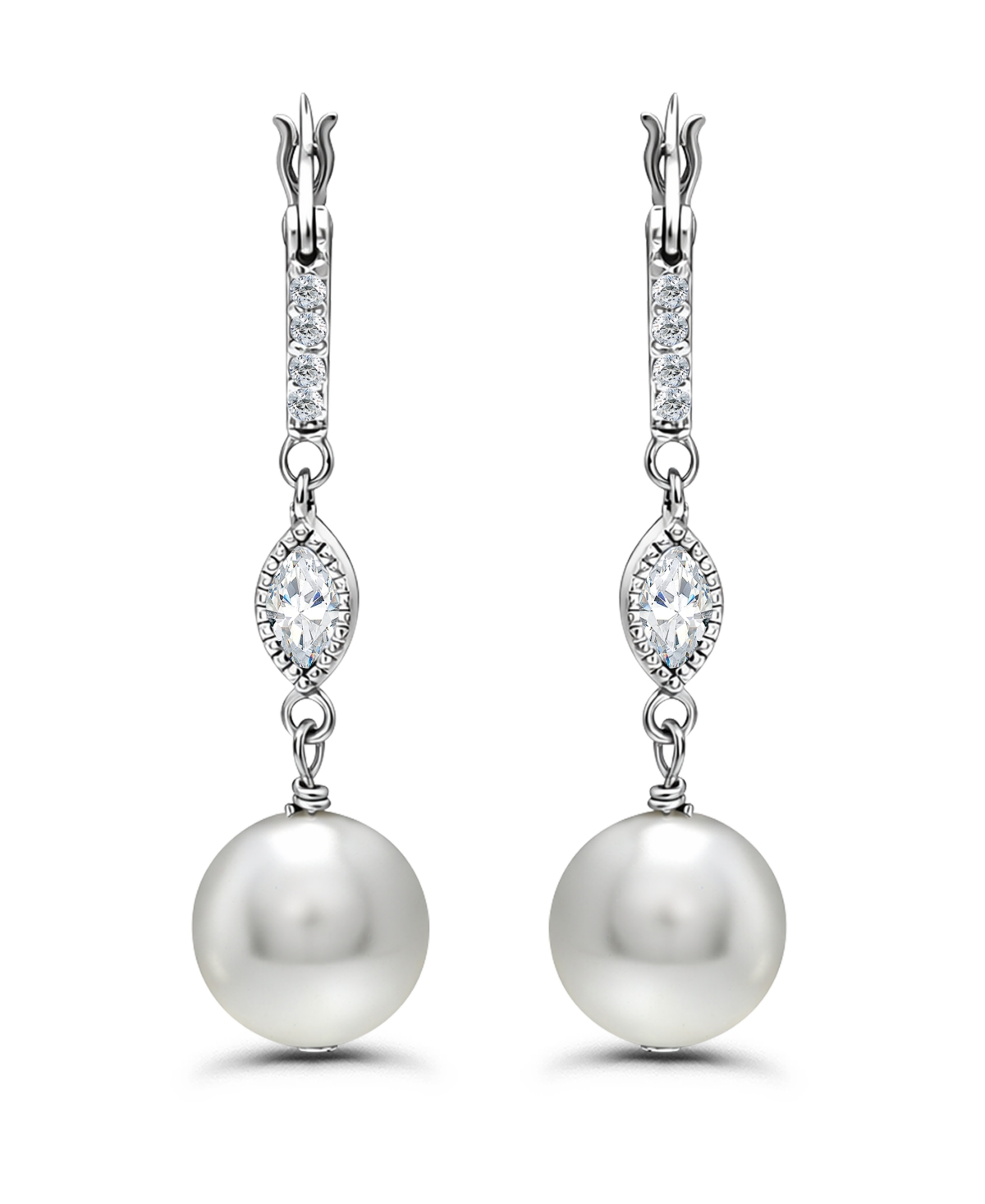 Click here for Christian Siriano New York Silver-Plated Marquise... prices