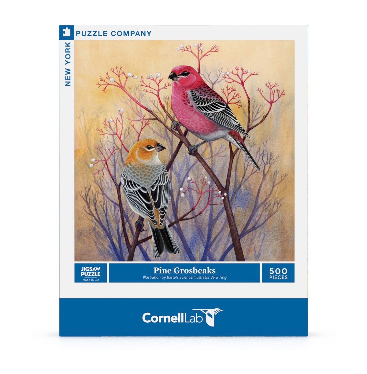 Click here for New York Puzzle Company Pine Grosbeaks 500 Piece P... prices