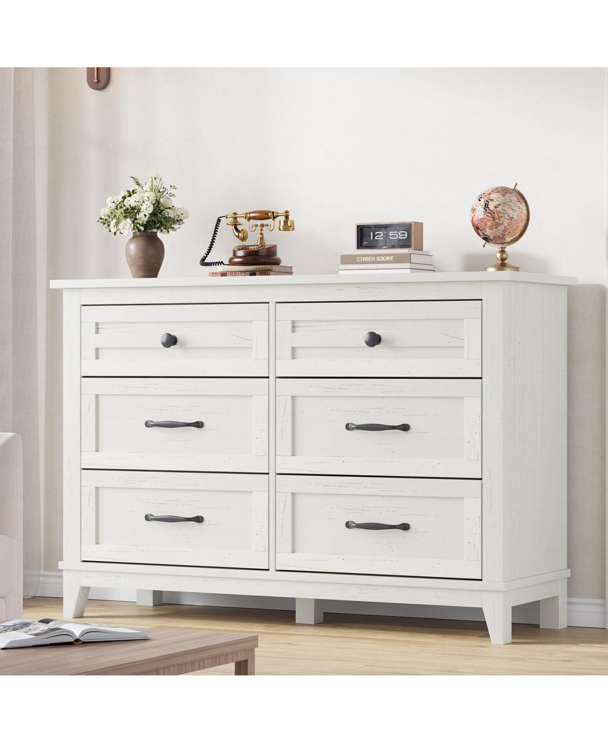 Click here for gaomon 6 Drawer Dresser for Bedroom  47 Wide Woode... prices