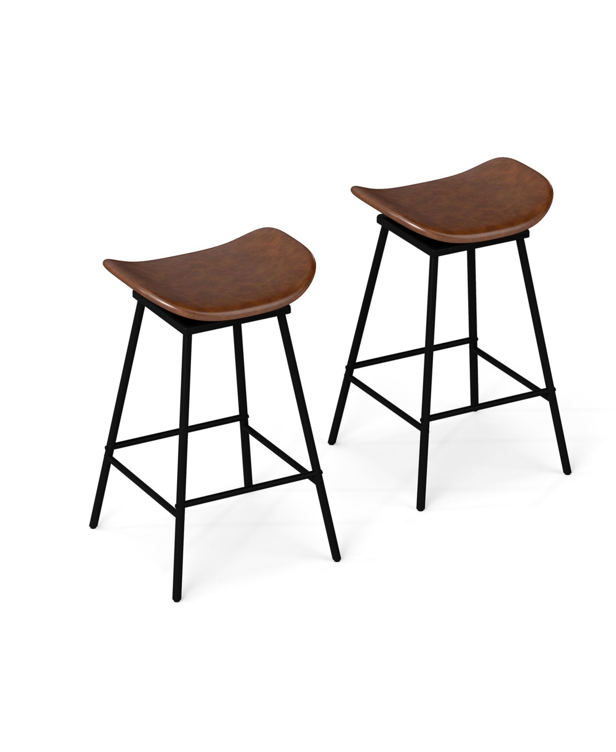 Click here for Slickblue Modern Swivel Bar Stools Set of 2  Faux... prices