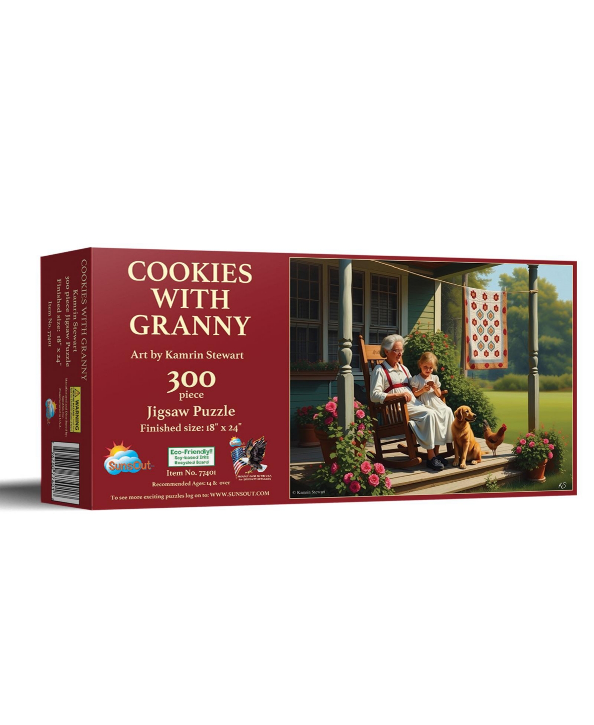 Click here for SunsOut Cookies with Granny 300 piece Jigsaw Puzzl... prices