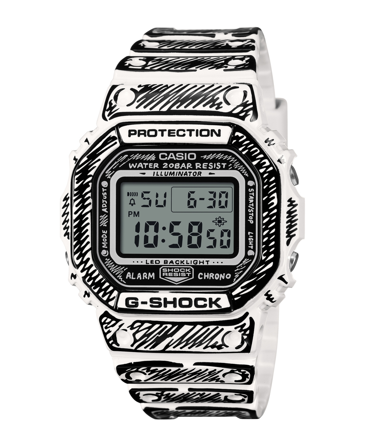 Click here for G-Shock Mens Japanese Quartz Digital White Resin W... prices