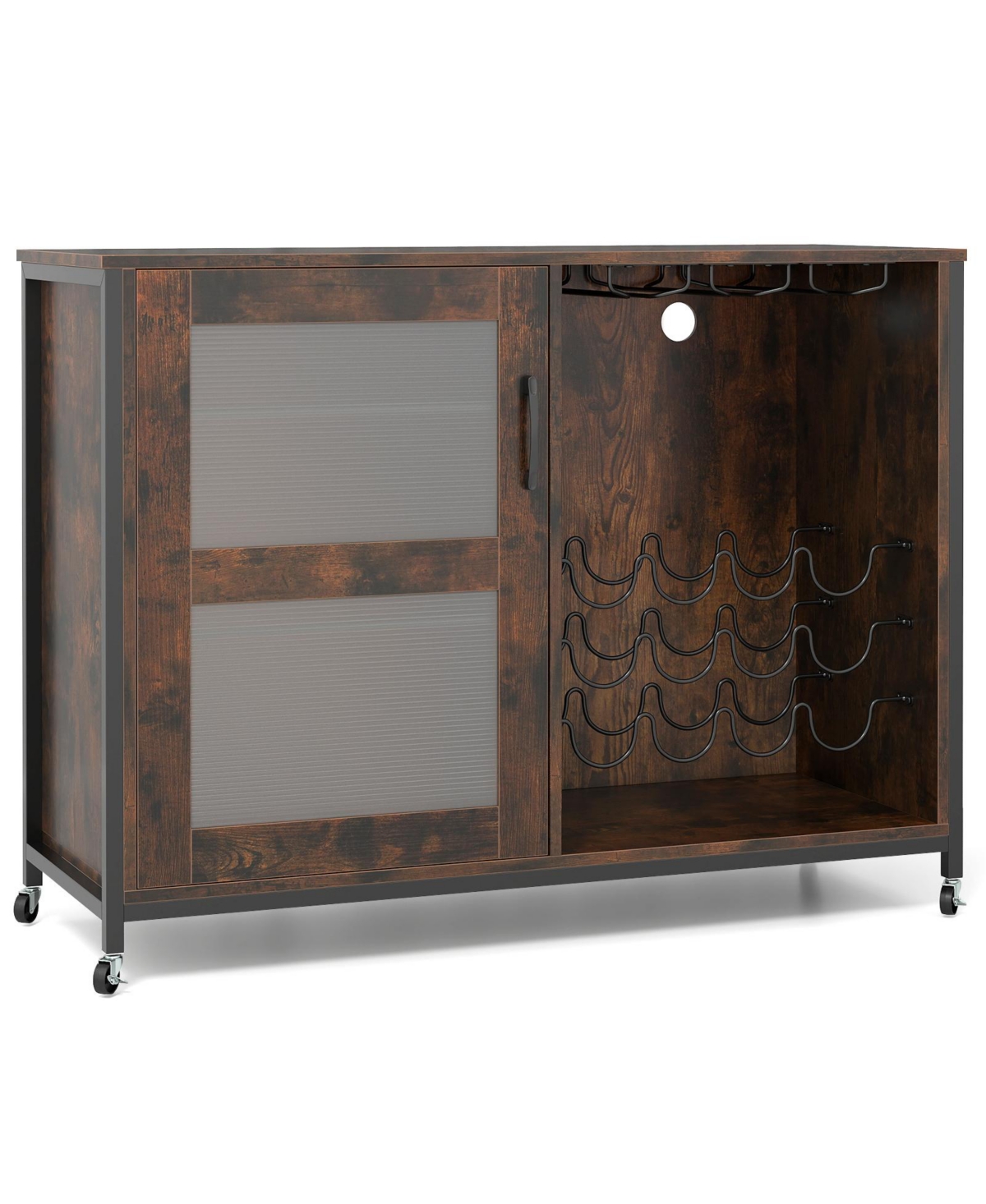 Click here for Slickblue Modern Wine Storage Cabinet with Led Lig... prices