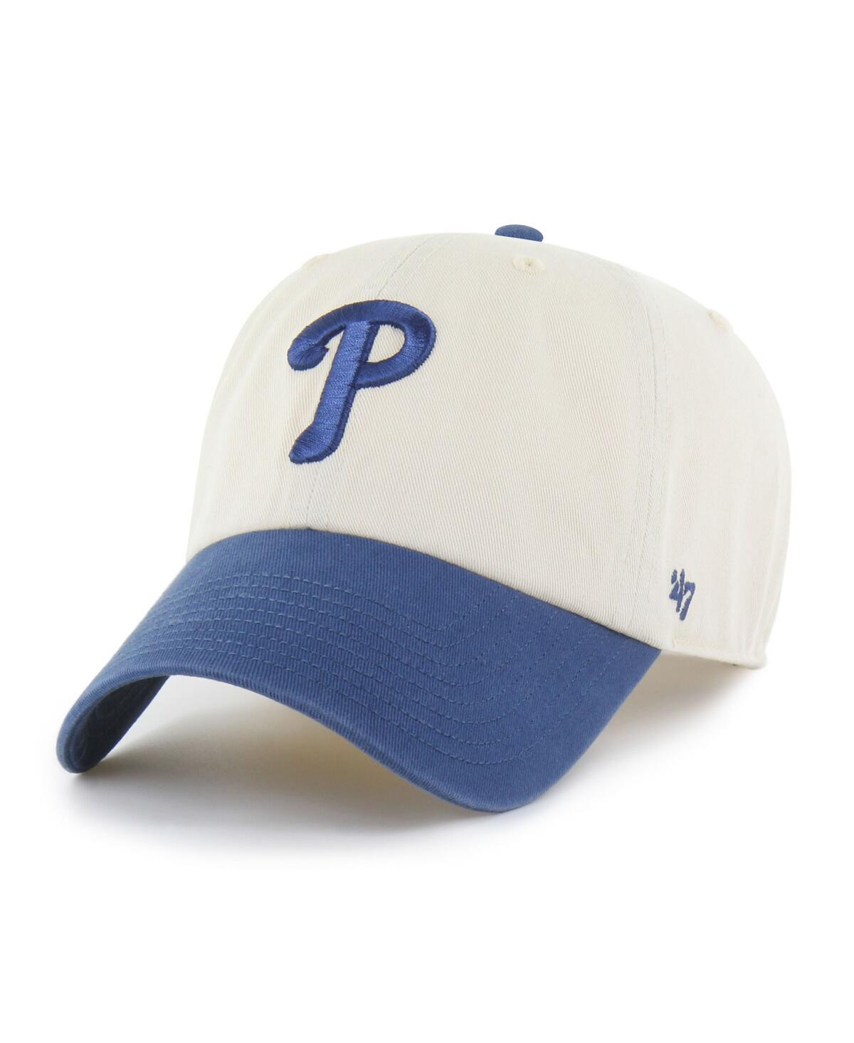 Click here for 47 Brand Mens Natural/Blue Philadelphia Phillies T... prices