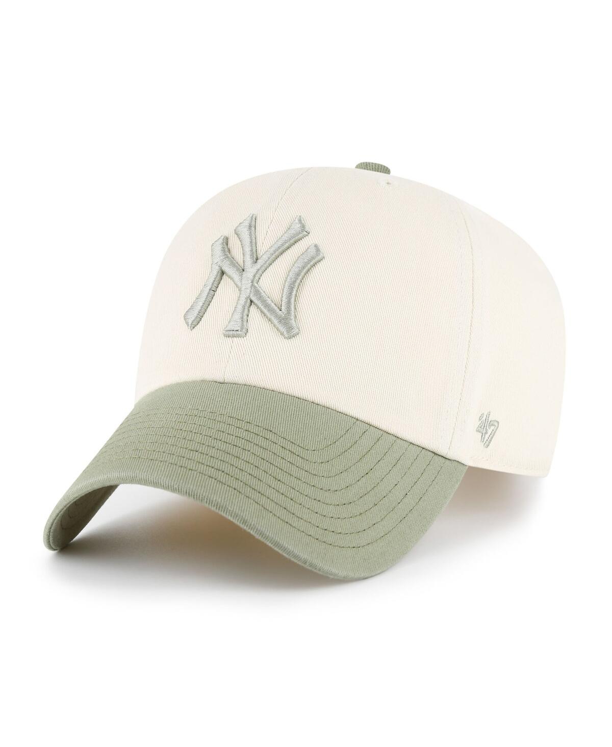 Click here for 47 Brand Mens Natural/Olive New York Yankees Two-T... prices