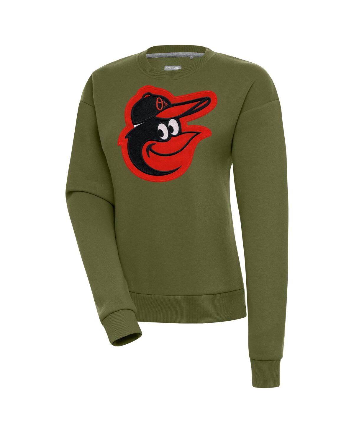 Click here for Antigua Womens Olive Baltimore Orioles Victory Pul... prices