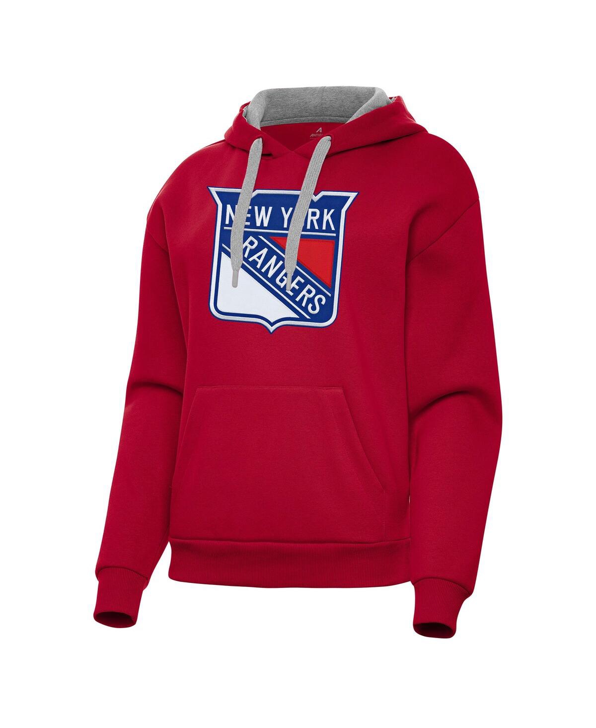 Click here for Antigua Womens Red New York Rangers Victory Pullov... prices