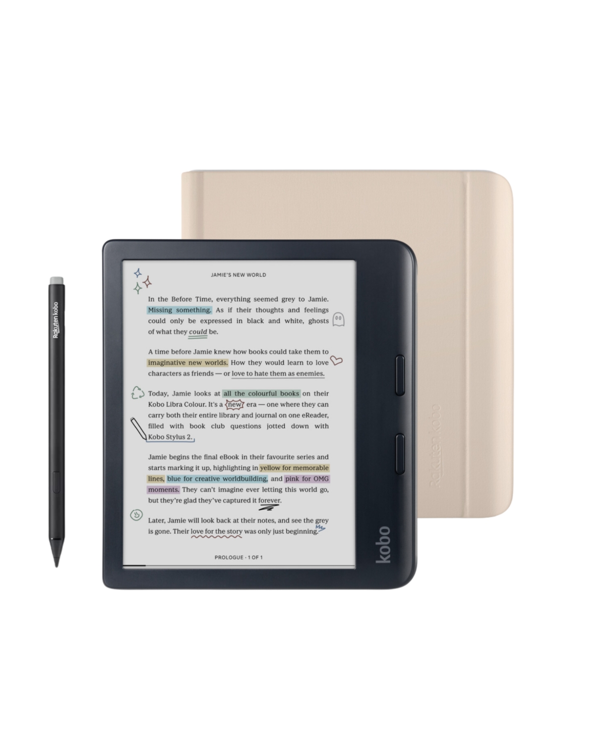 Click here for Kobo Libra 32GB Colour eReader with Notebook Sleep... prices
