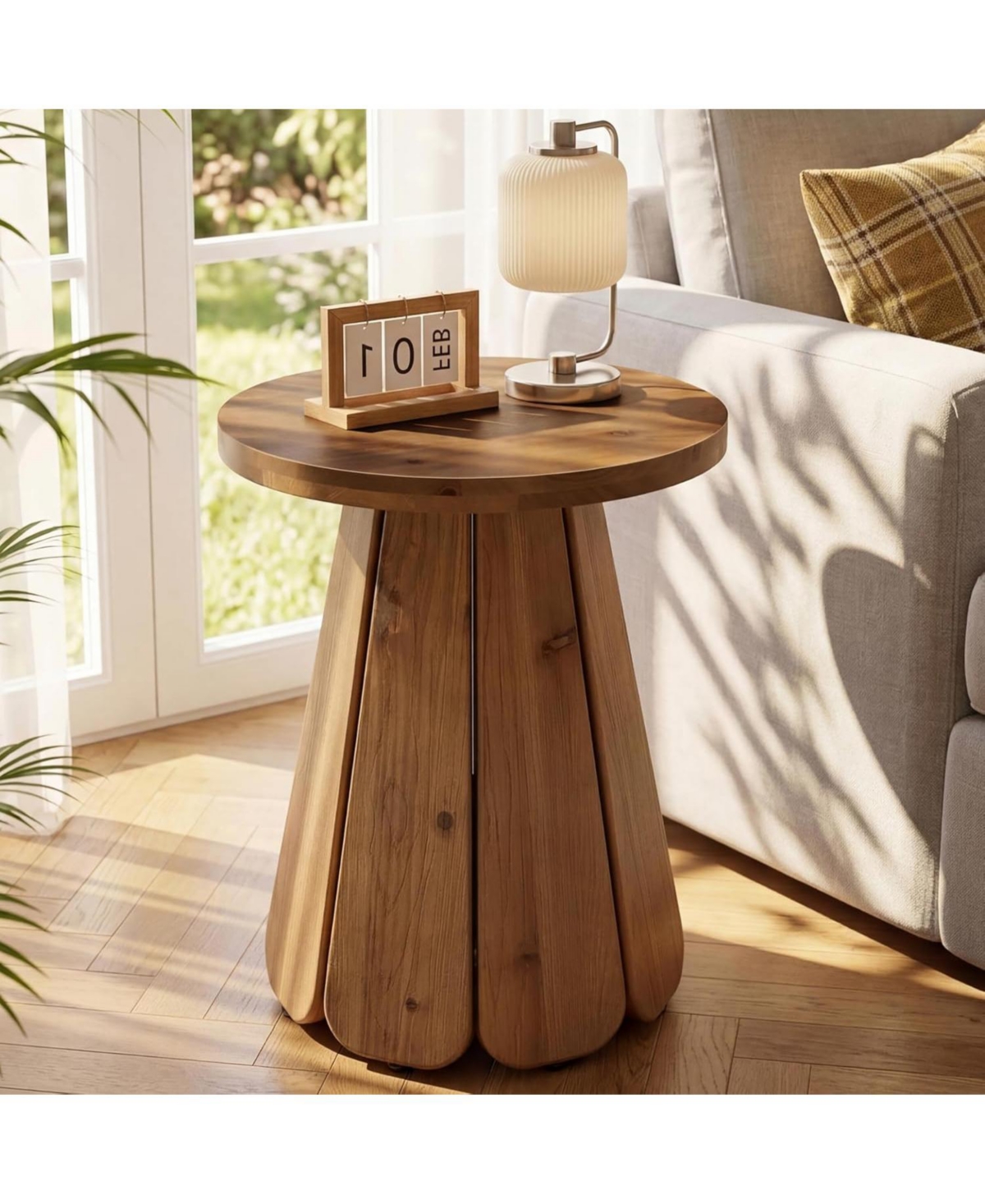 Click here for Tribesigns 20 Solid Wood End Table  Round Side Tab... prices