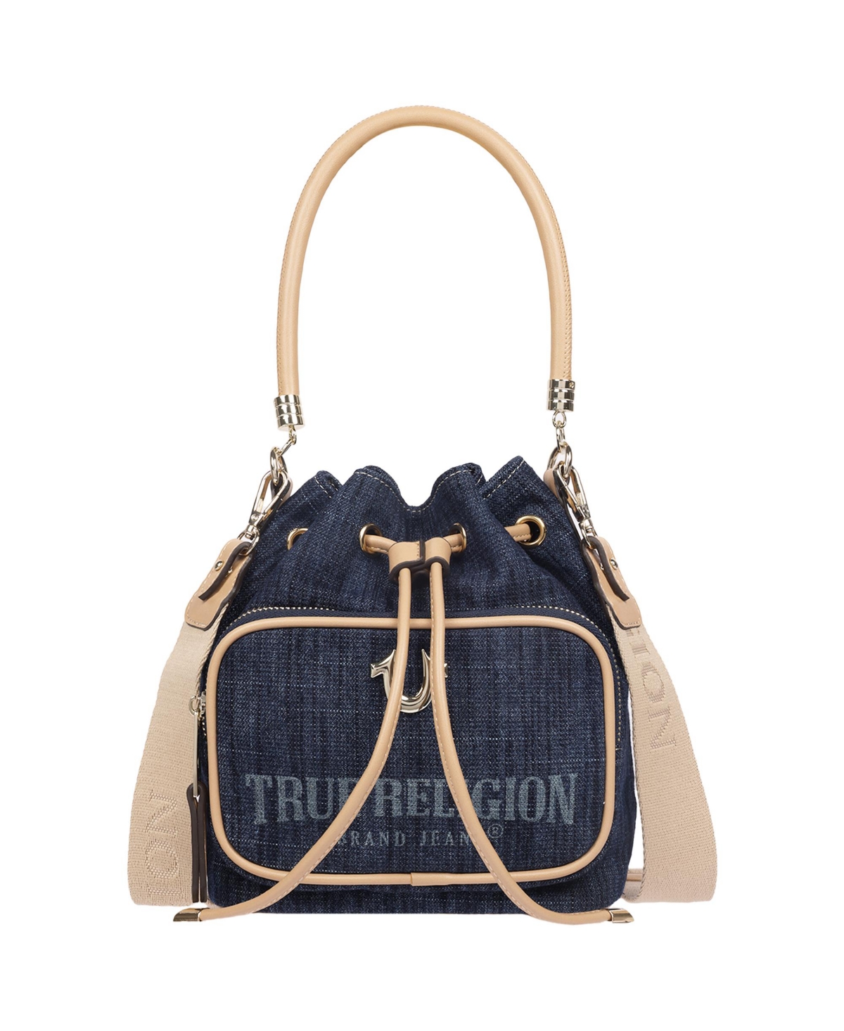 Click here for True Religion Bryce Denim and Pu Bucket Bag - Wome... prices