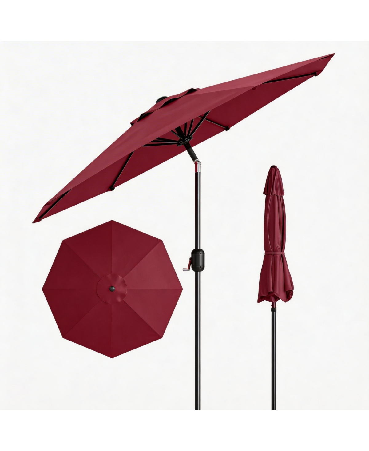Click here for homfan 9ft Outdoor Patio Umbrella  Waterproof and... prices