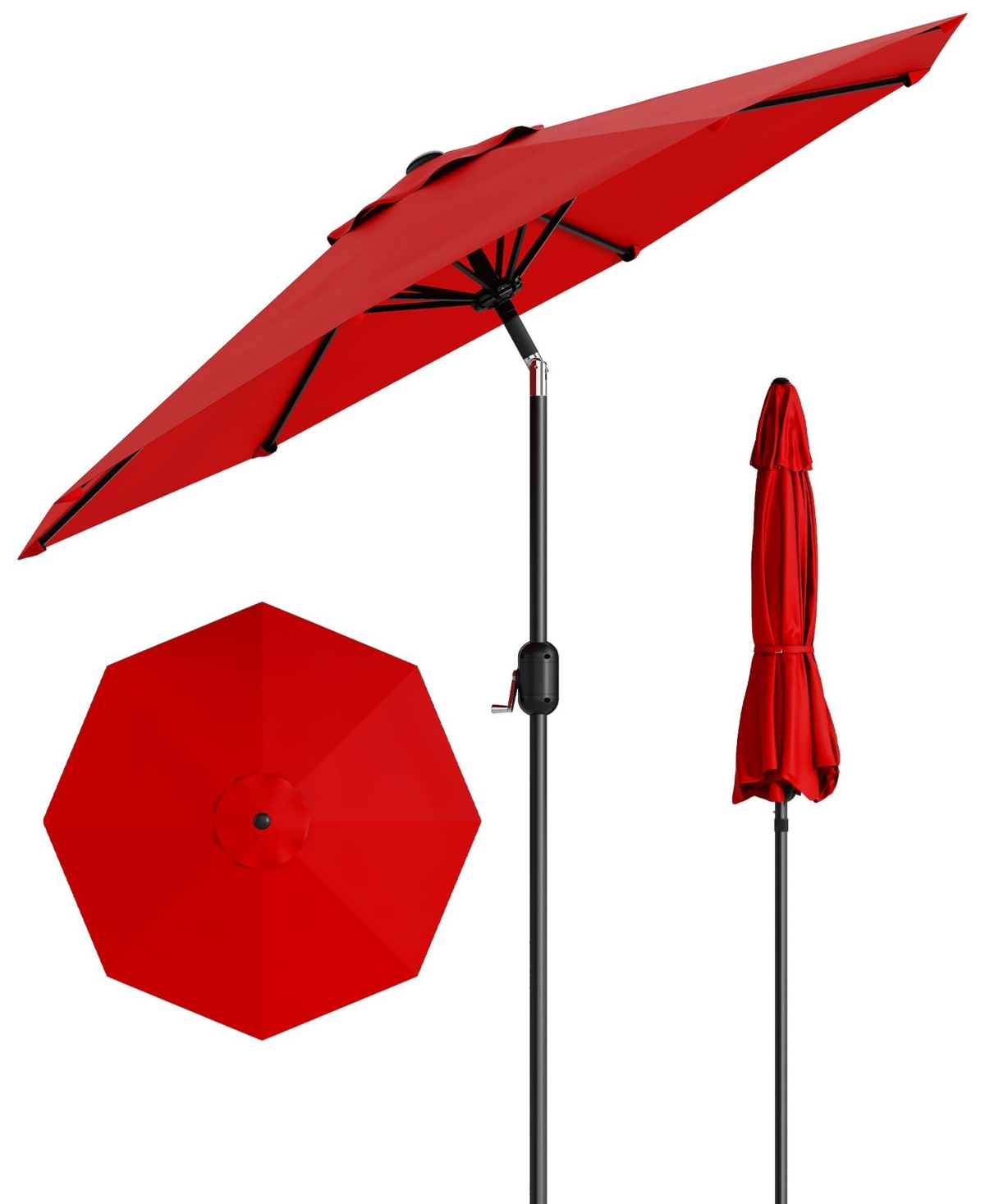 Click here for homfan 9ft Outdoor Patio Umbrella  Waterproof and... prices