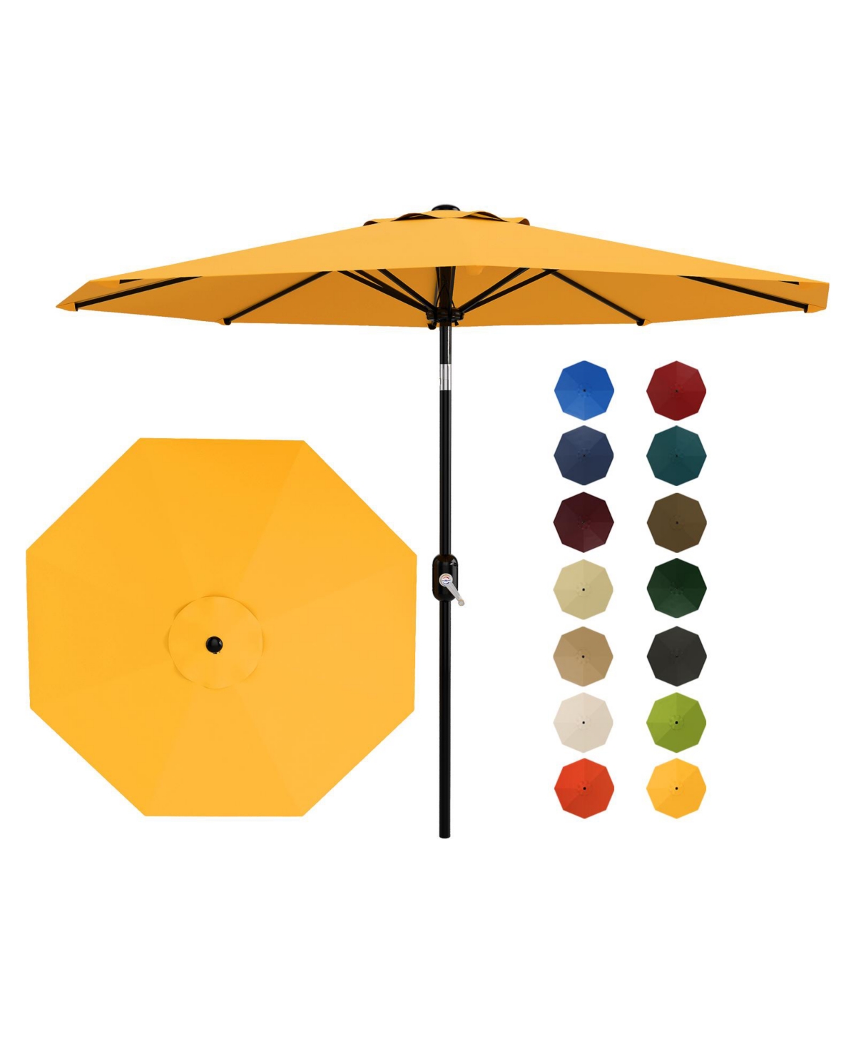 Click here for homfan 9ft Outdoor Patio Umbrella  Waterproof and... prices