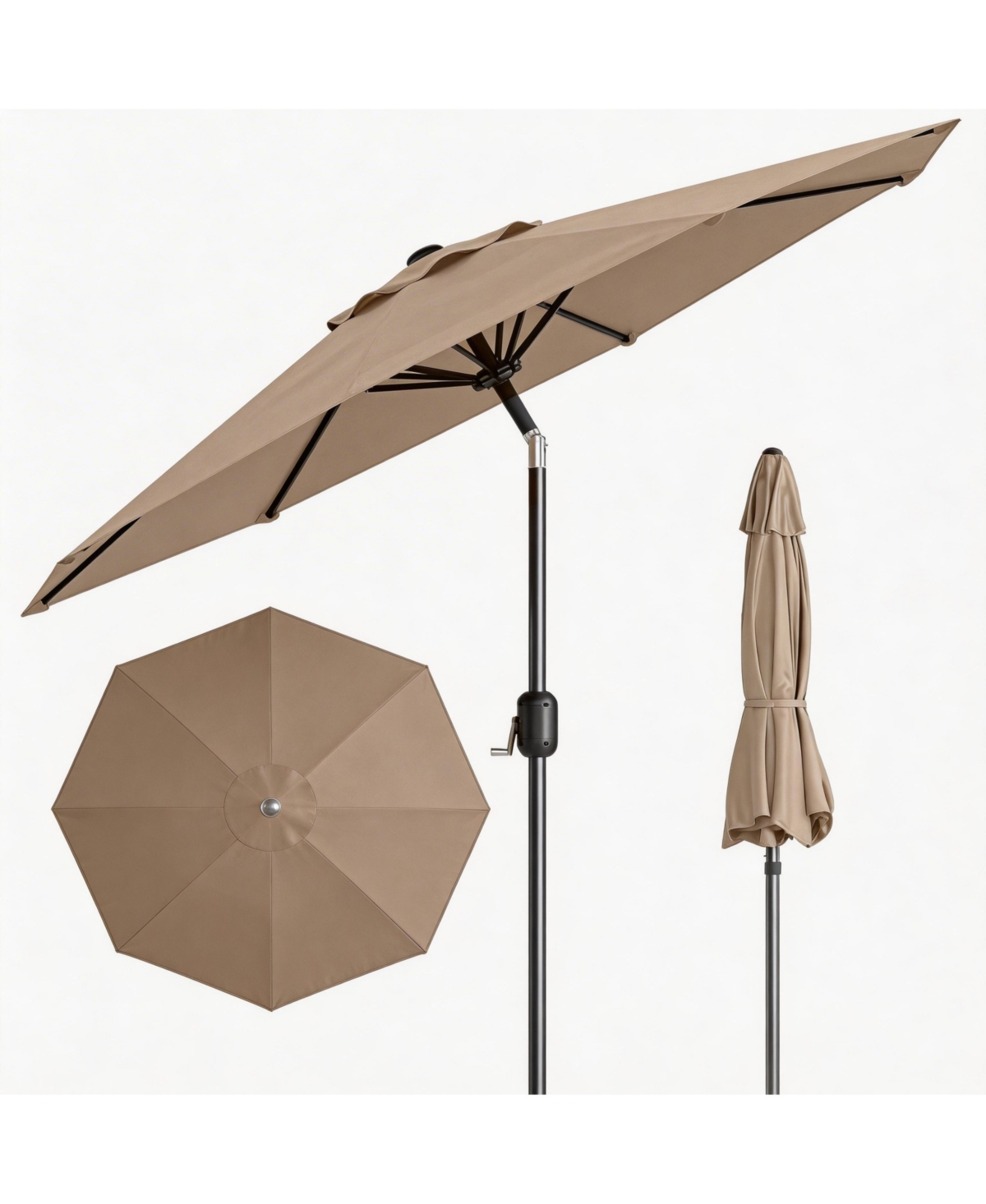 Click here for homfan 9ft Outdoor Patio Umbrella  Waterproof and... prices