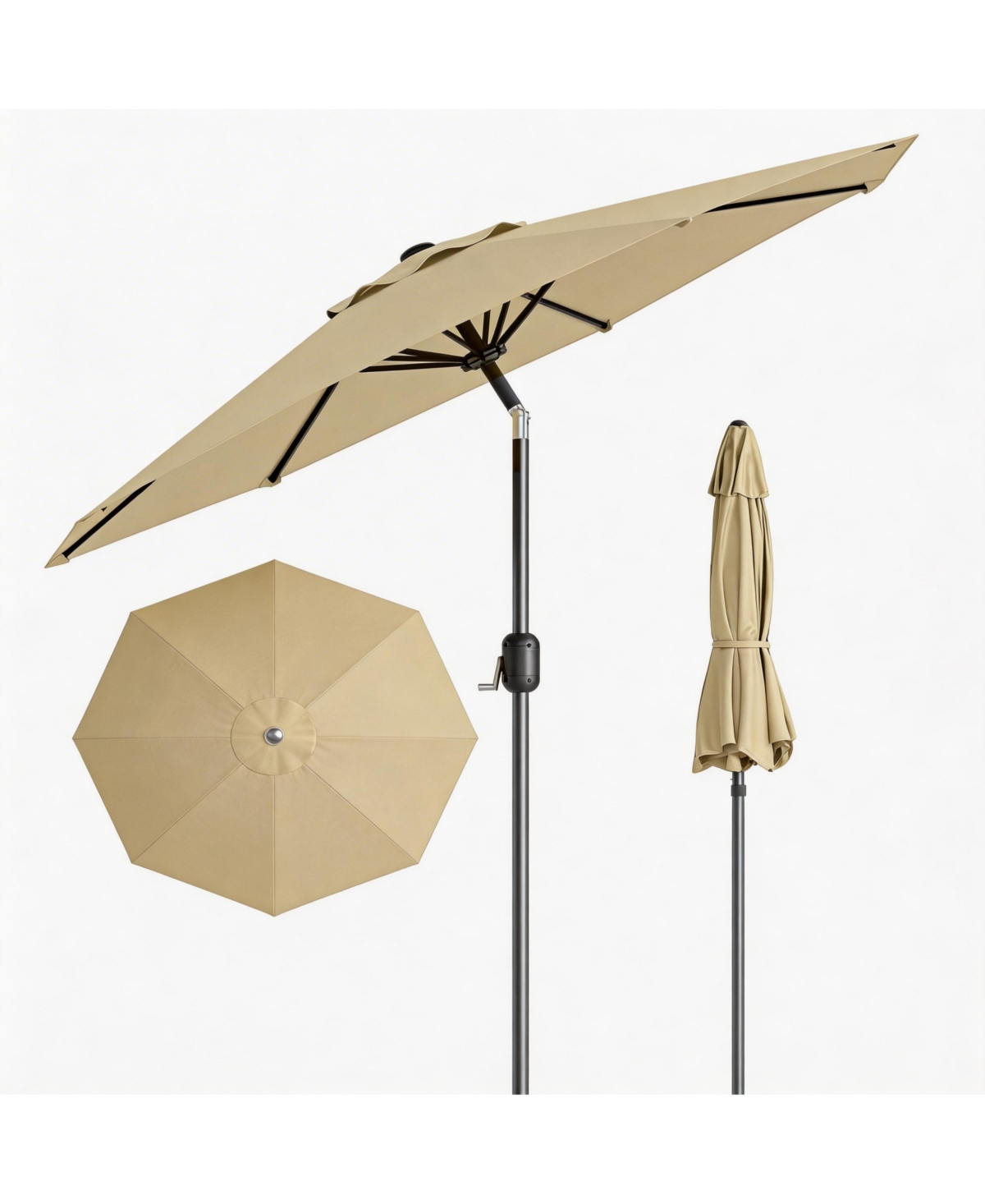 Click here for homfan 9ft Outdoor Patio Umbrella  Waterproof and... prices