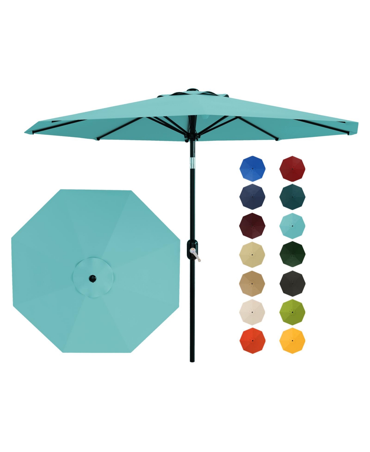 Click here for homfan 9ft Outdoor Patio Umbrella  Waterproof and... prices