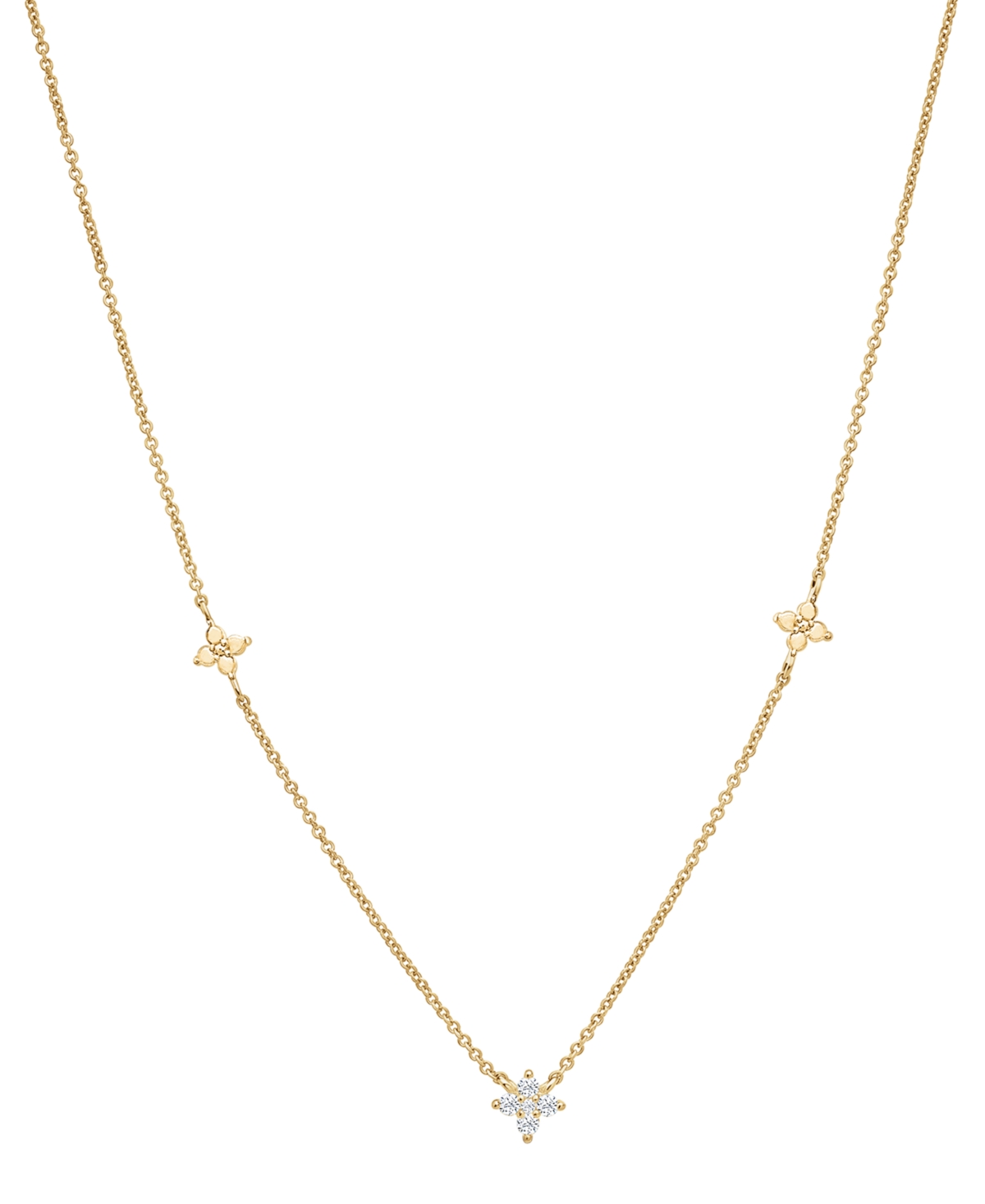 Click here for Wrapped Diamond Station Necklace (1/10 ct. t.w.) i... prices