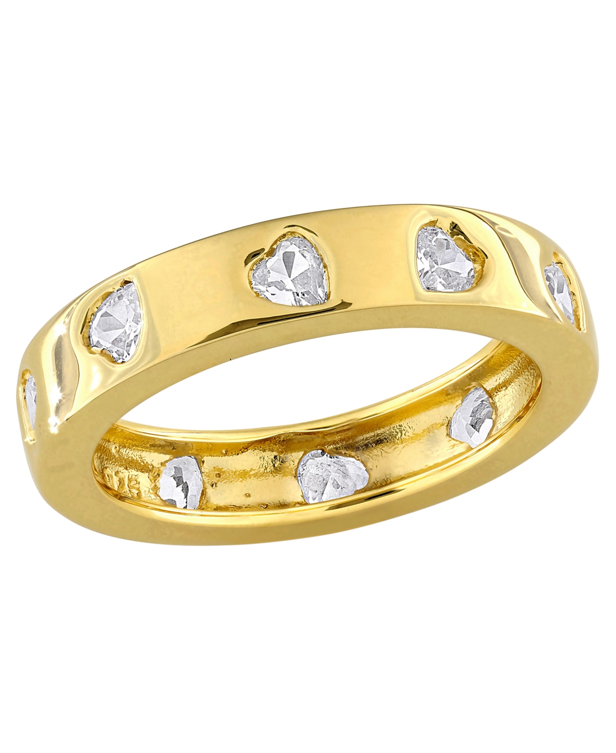 Click here for Macys Lab Grown White Sapphire (1-1/2 ct. t.w.) Ri... prices