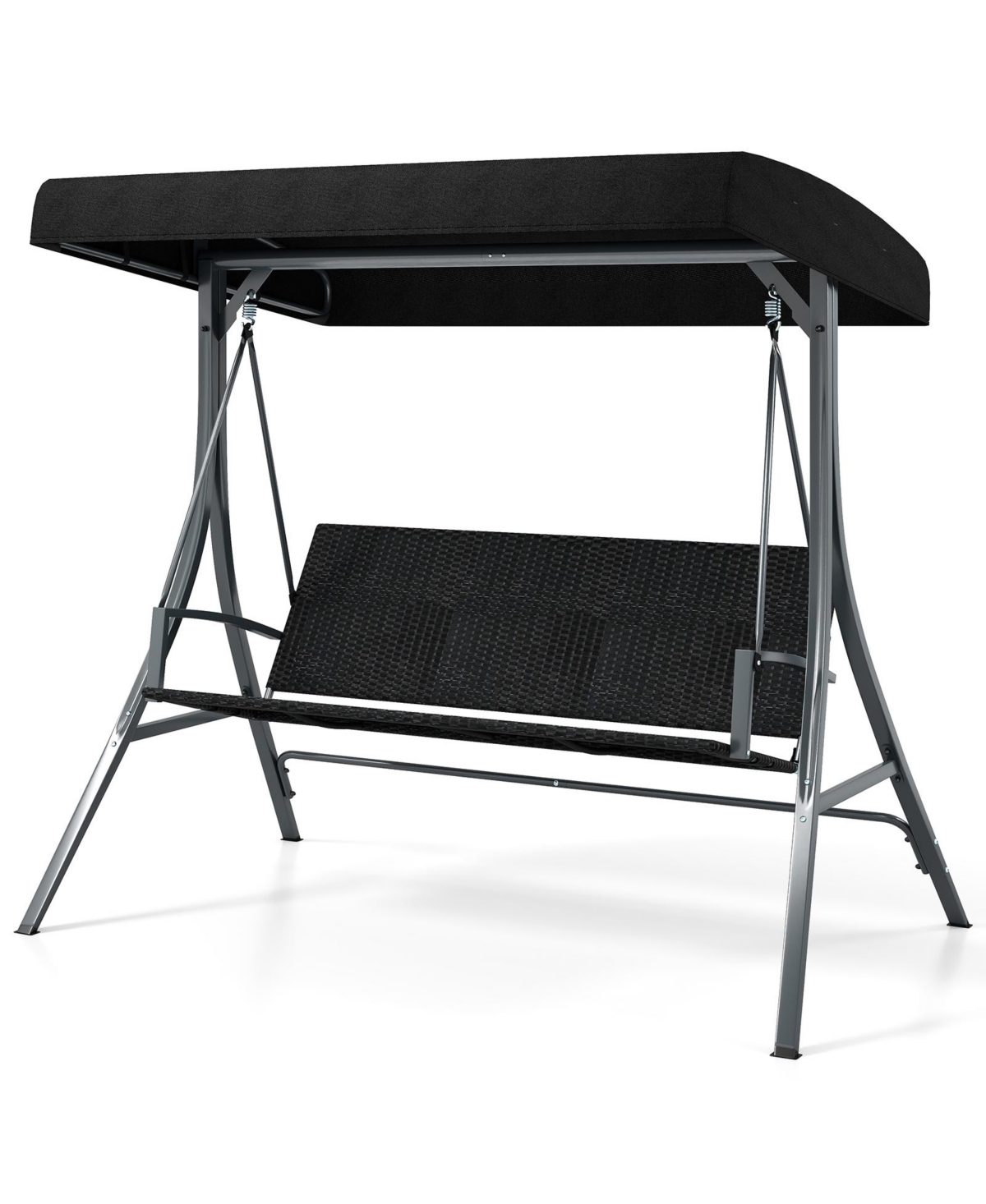 Click here for Mecale Person Outdoor Porch Swing with Stand  Ratt... prices