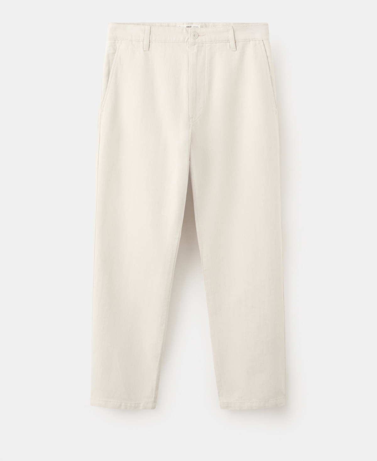 Click here for Mango Mens Regular-Fit Cotton-Linen-Blend Pants -... prices