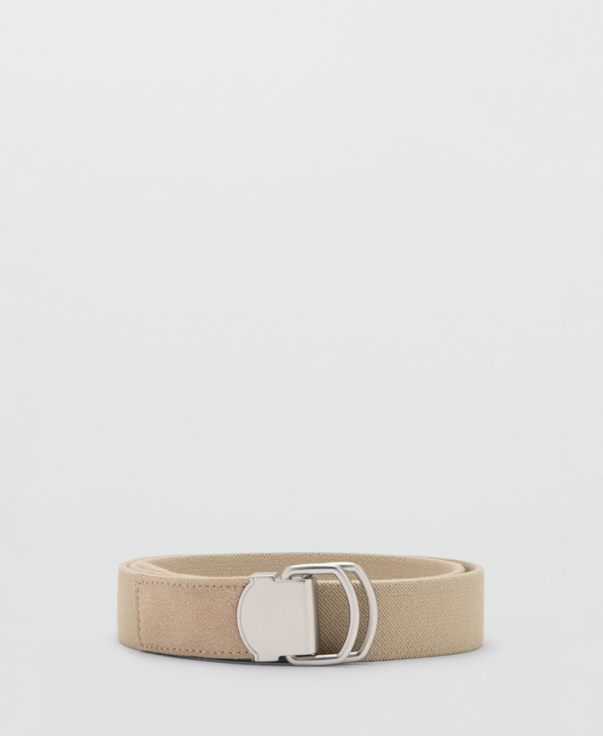 Click here for Mango Mens Leather Mixed Belt - Beige prices