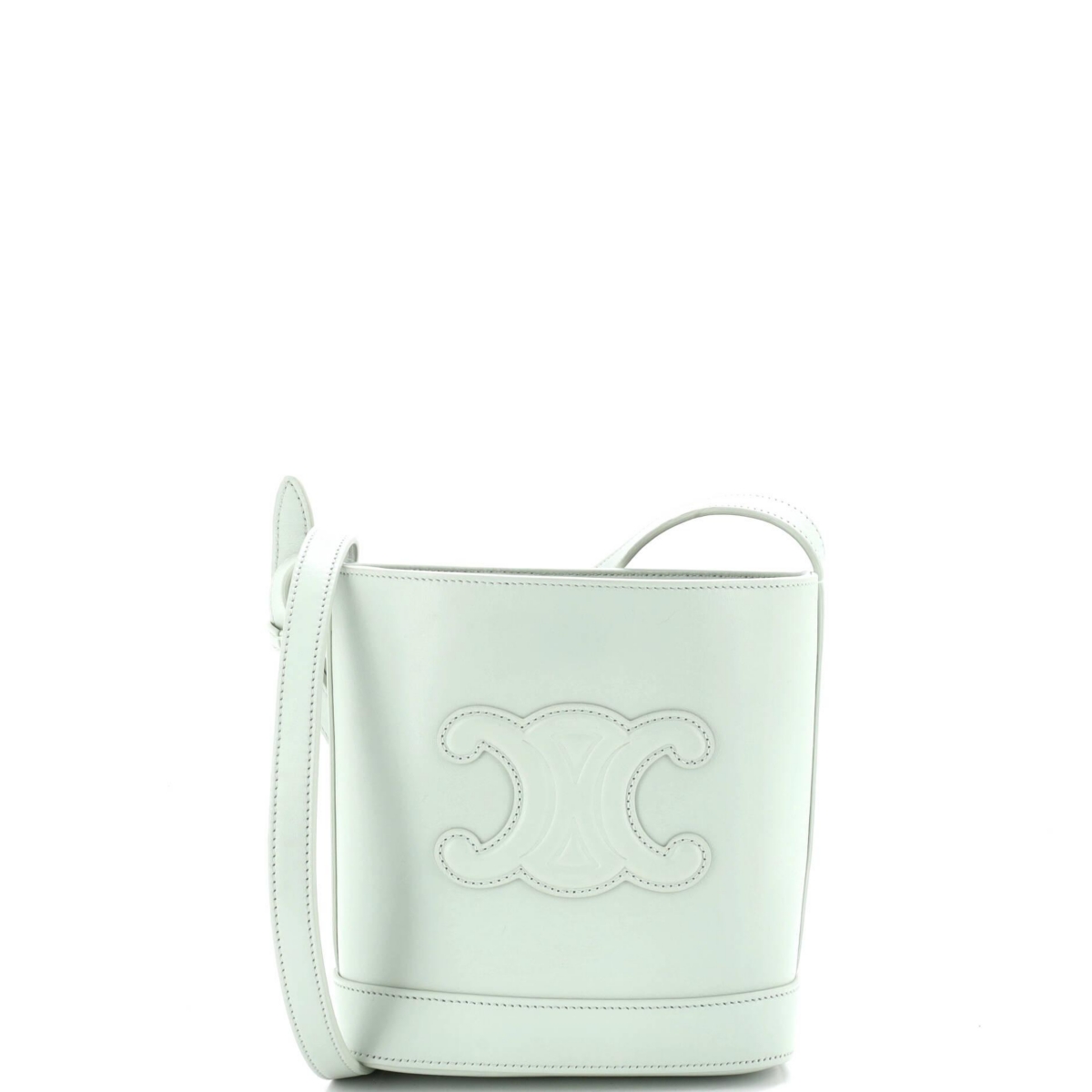 Click here for Pre-Owned Celine Small Cuir Triomphe Bucket Bag Le... prices