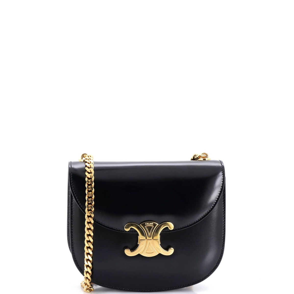 Click here for Pre-Owned Celine Triomphe Besace Clea Chain Flap B... prices