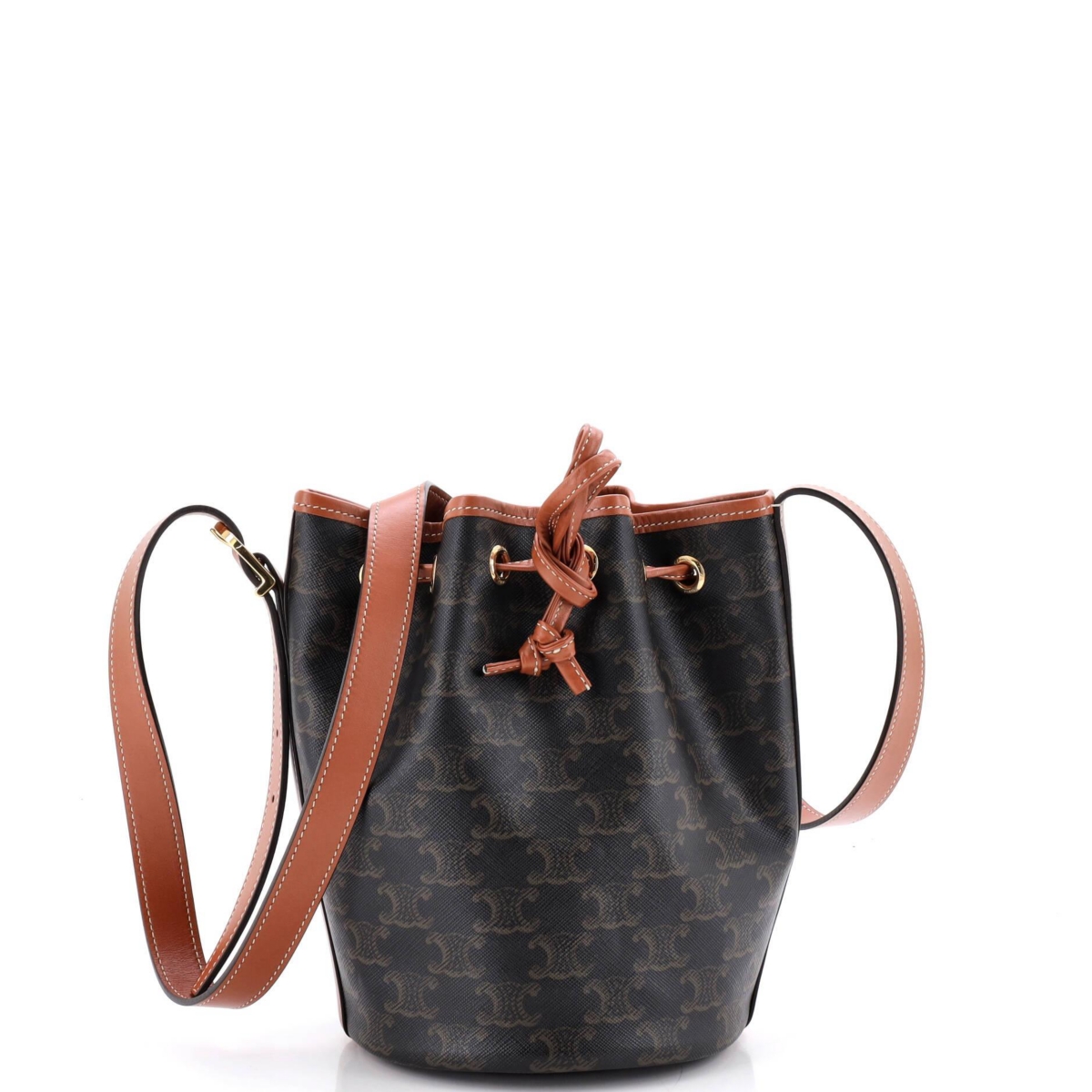 Click here for Pre-Owned Celine Small Drawstring Bucket Bag Triom... prices