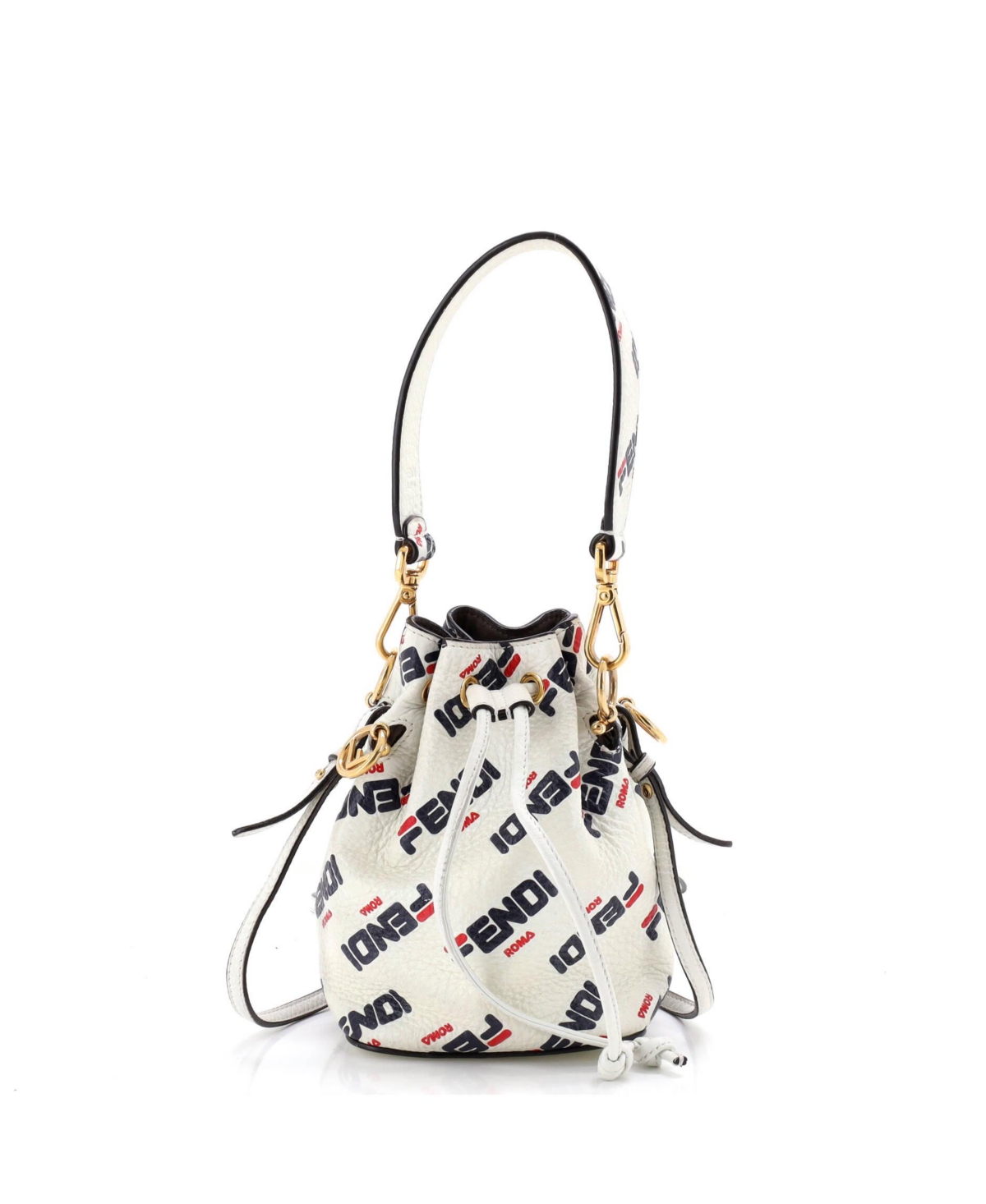 Click here for Pre-Owned Fendi Mini Mania Logo Mon Tresor Bucket... prices