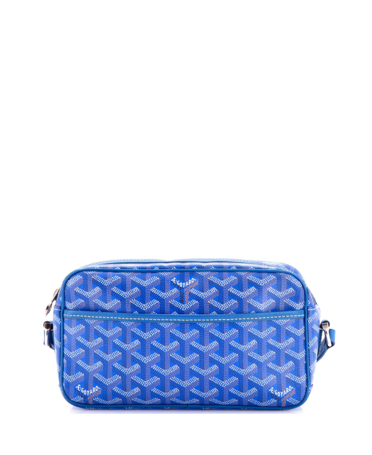 Click here for Pre-Owned Goyard Cap Vert Bag Coated Canvas - Blue prices