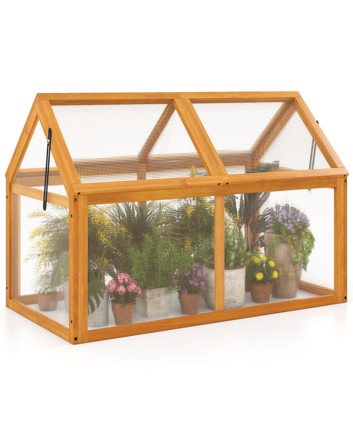 Click here for Gouun 40 x 21 x 28 inch Fir Wood Cold Frame with A... prices