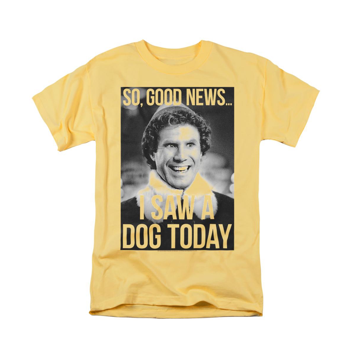 Click here for Elf Mens Must Love Dogs T Shirt - Banana prices