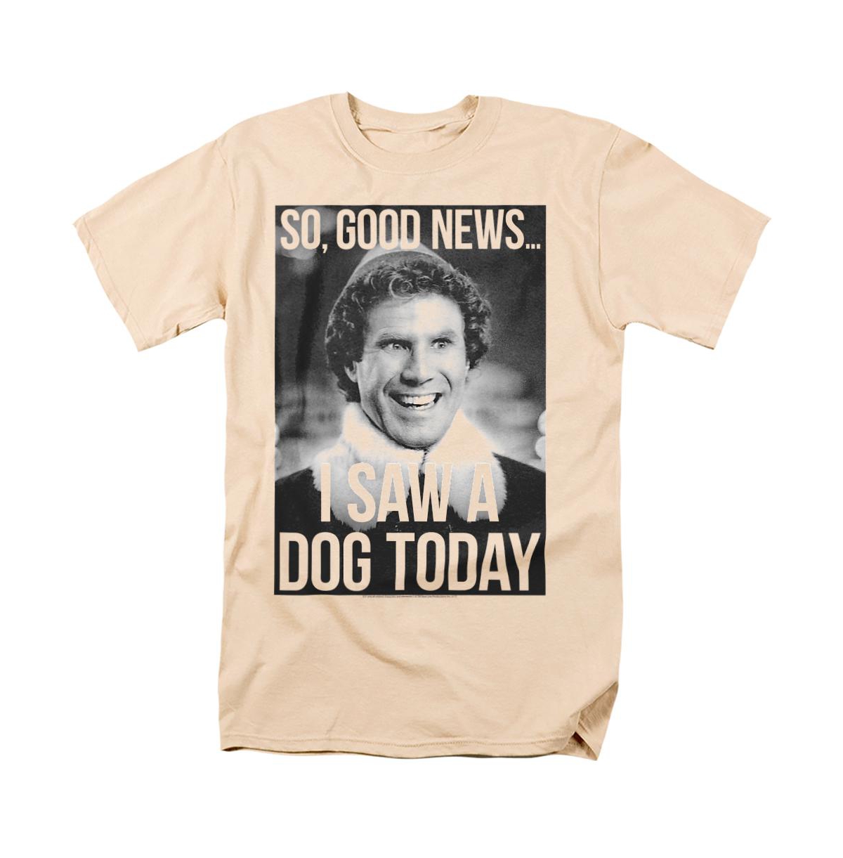 Click here for Elf Mens Must Love Dogs T Shirt - Cream prices