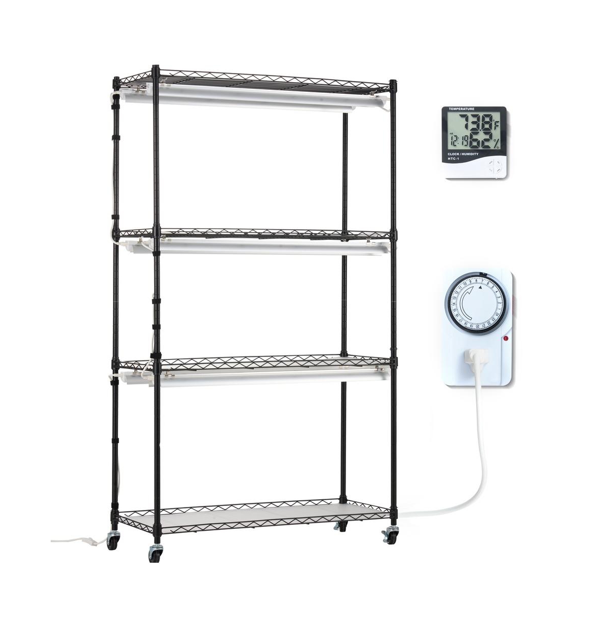 Click here for Sugift 4 Tier Plant Stand with 3000K 180W Led Full... prices