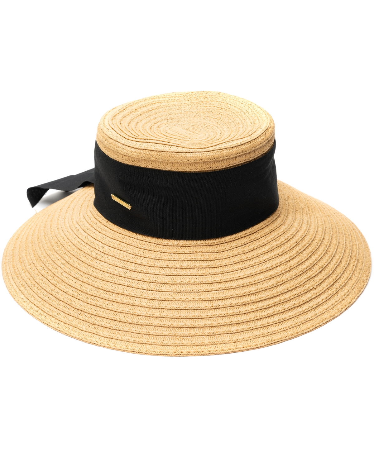 Click here for Vince Camuto Downbrim Oversized Ribbon Tie Hat - T... prices
