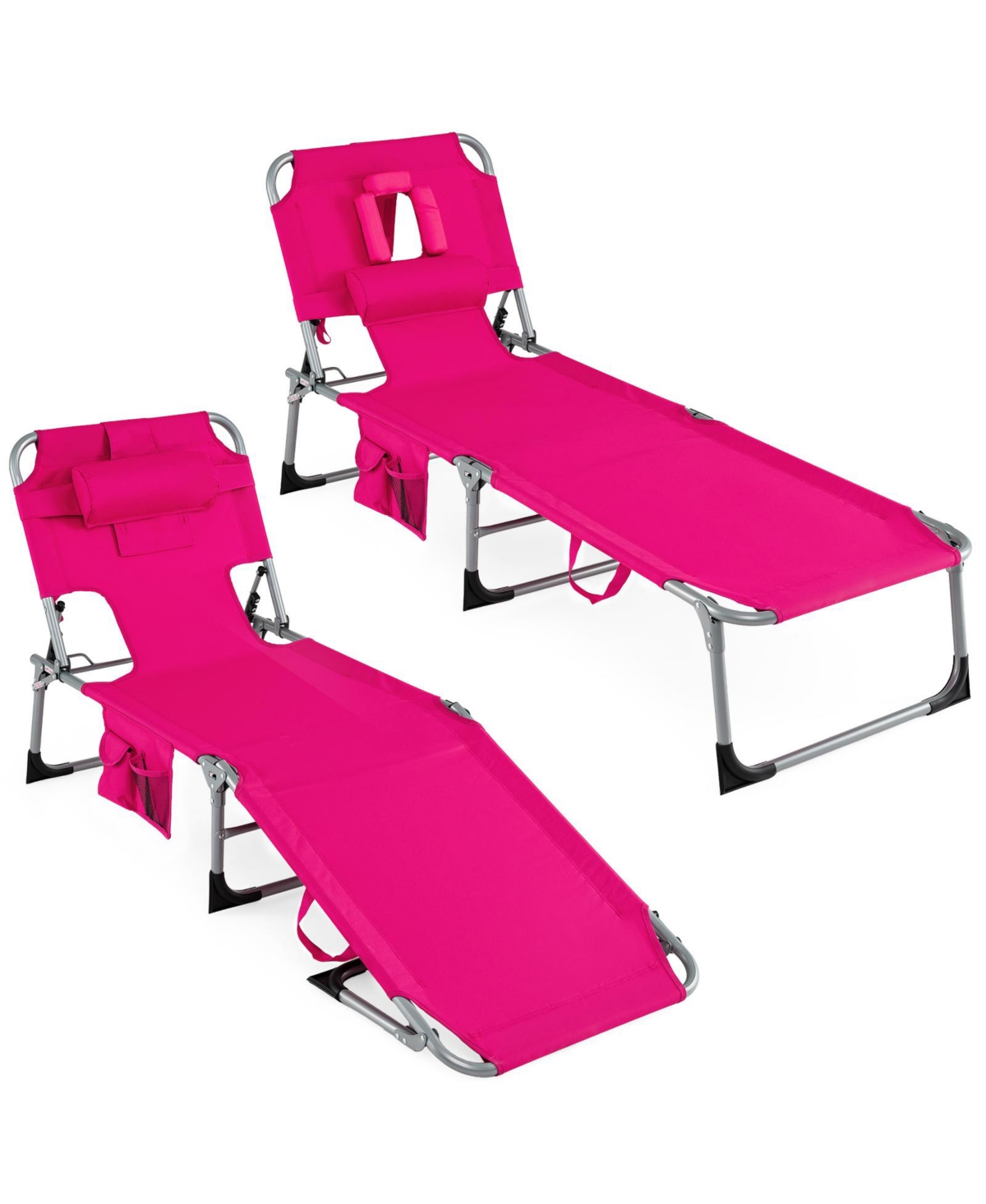 Click here for Gymax Set of 2 Tanning Chair with Face and Arm Hol... prices