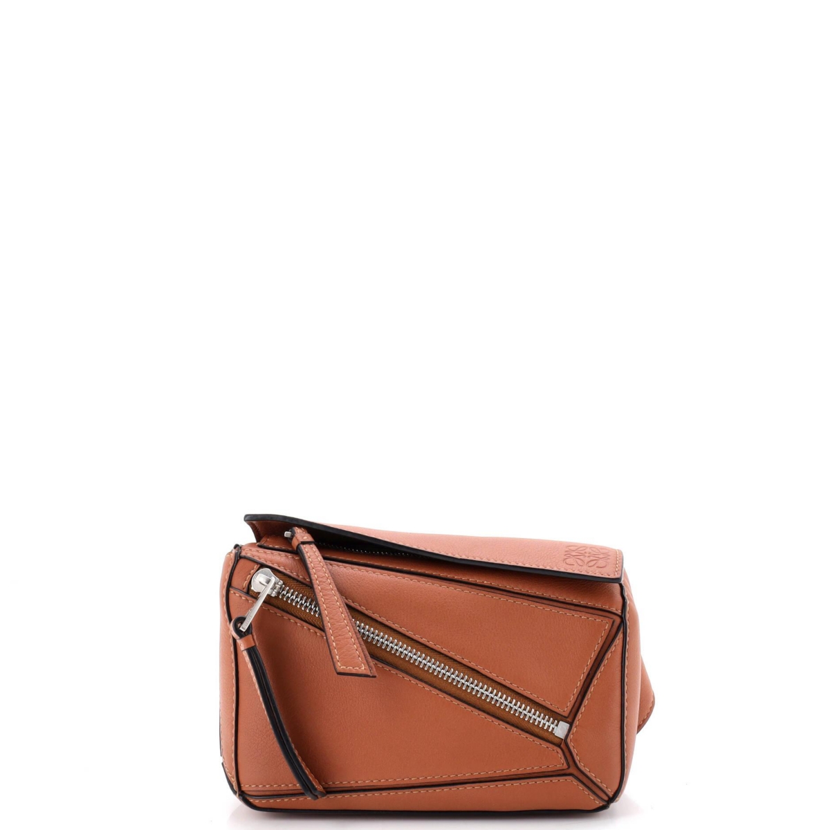 Click here for Pre-Owned Loewe Mini Puzzle Bumbag Leather - Brown prices