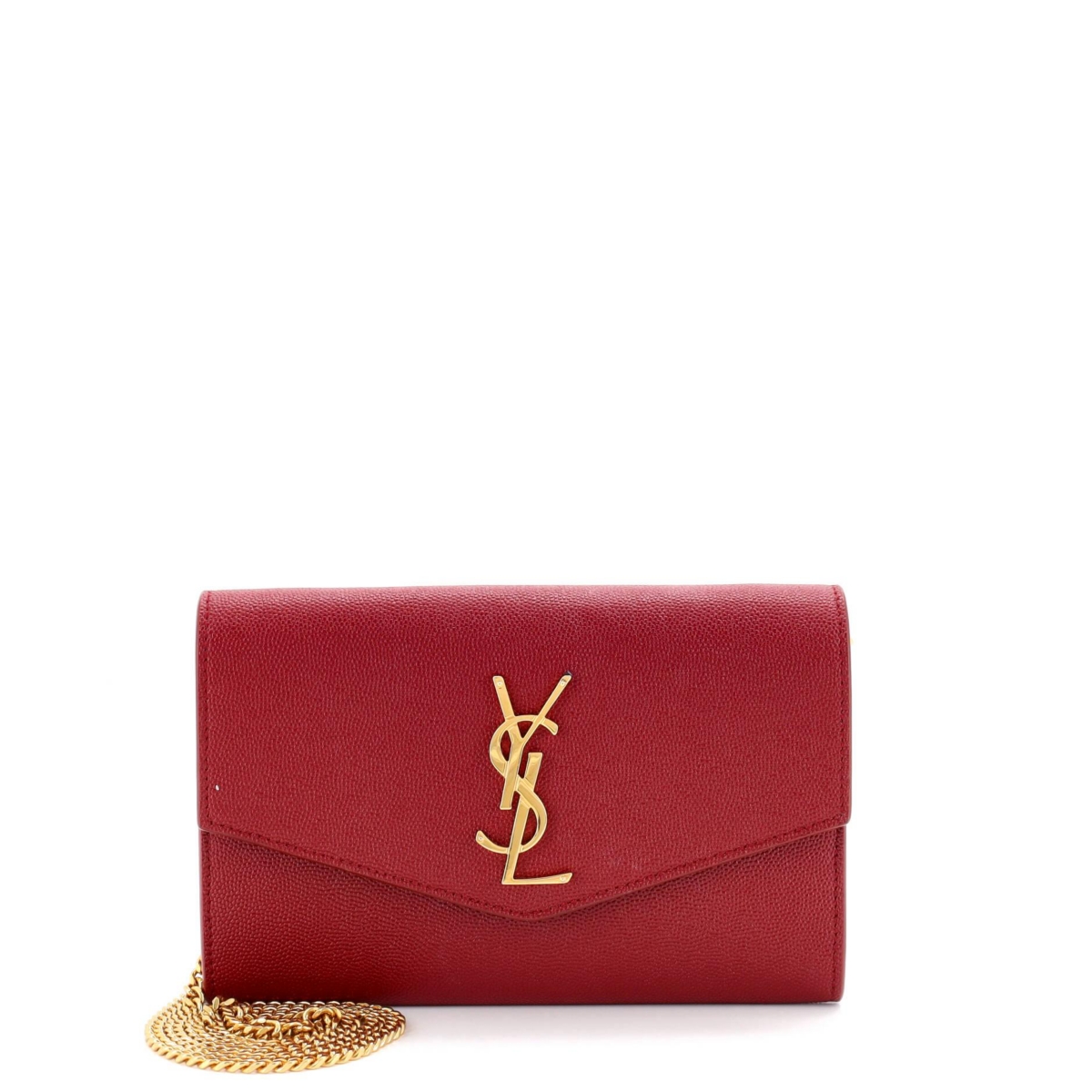 Click here for Pre-Owned Saint Laurent Uptown Chain Wallet Leathe... prices