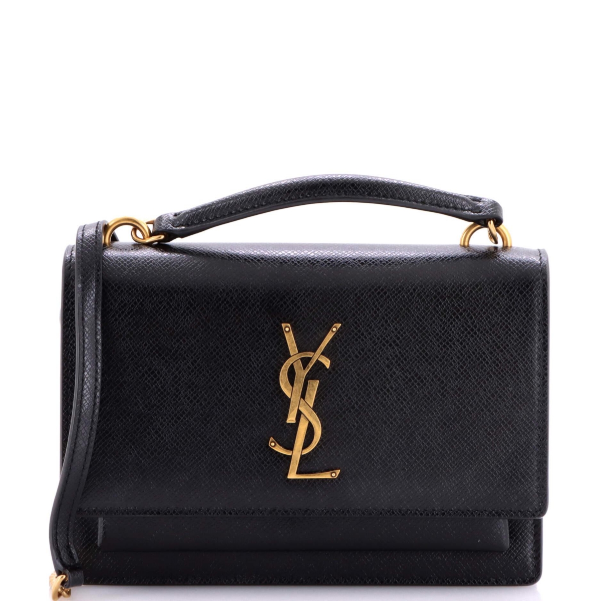 Click here for Pre-Owned Saint Laurent Sunset Top Handle Chain Wa... prices