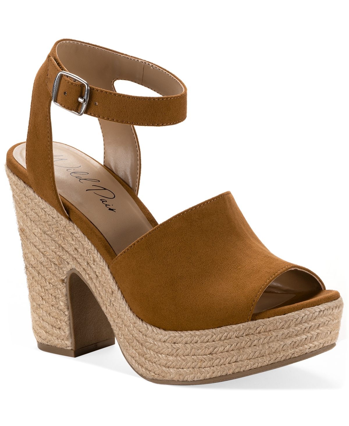 Click here for Wild Pair Womens Victoire Espadrille Block Heel Dr... prices