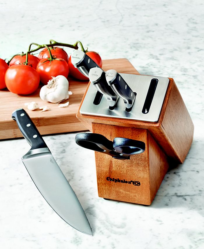 Calphalon Classic SharpIN Self-Sharpening 6-Pc. Cutlery Set - Macy's