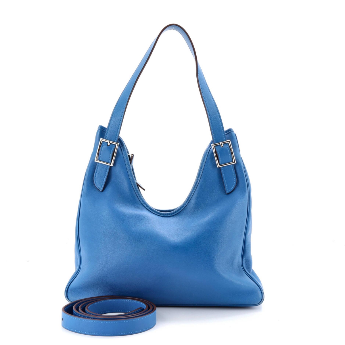 Click here for Pre-Owned HERMES 32 Massai Cut Bag Leather - Blue prices