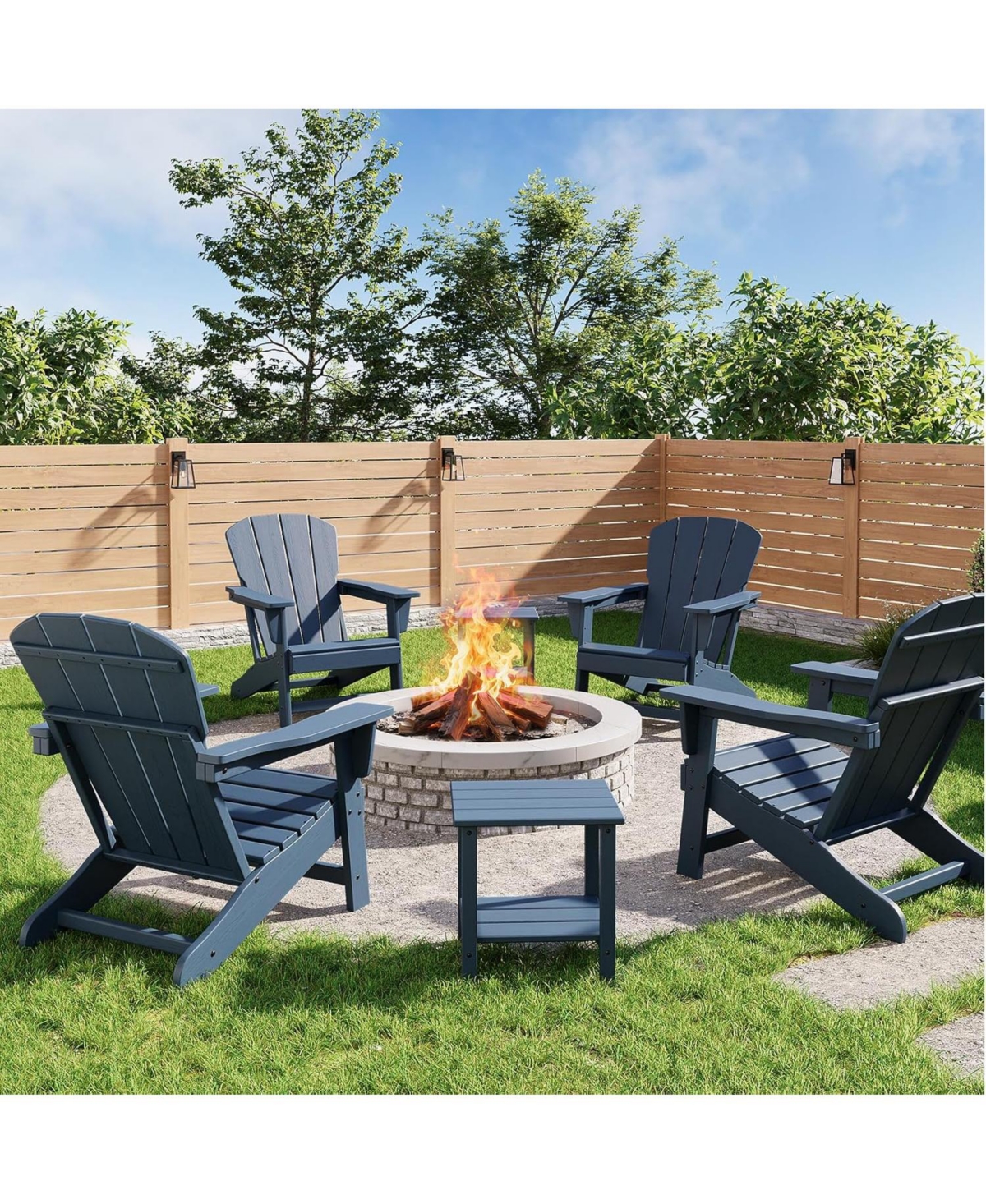 Click here for gaomon Modern Hdpe Plastic Adirondack Chair Set of... prices